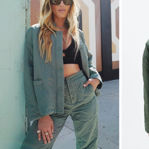 Fabletics | Jackets & Coats | Nwt Fabletics Boxy Quilted Jacket In ...